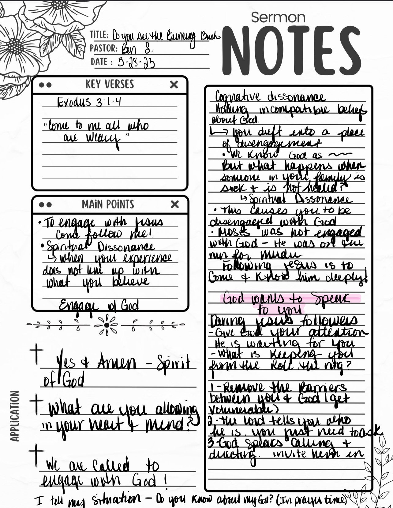 Digital Sermon Notes Template - Perfect for Goodnotes & Note-taking ...