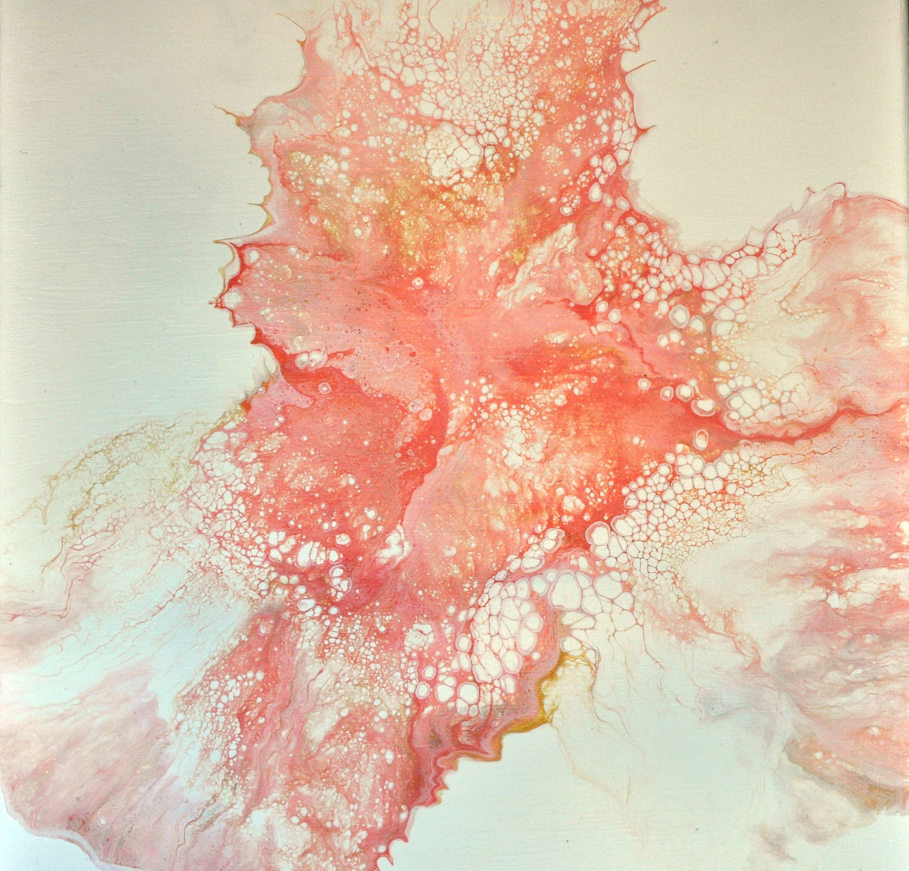 Pink and Gold Abstract Canvas Wall Art - Etsy