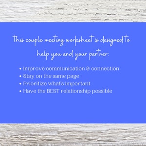 Weekly Couple Meeting, Weekly Marriage Meeting, Couple Meeting Planner ...