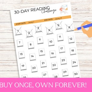 Reading Journal, Reading Log Printable, Bookshelf Printable, Reading ...