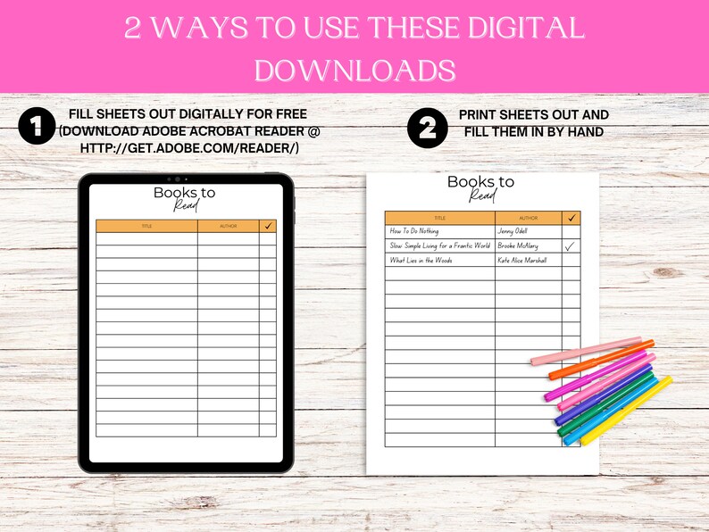 Reading Journal Reading Log Printable Bookshelf Printable - Etsy