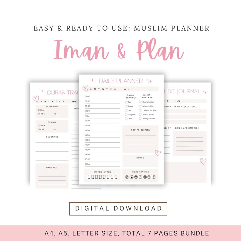 Iman and Plan: Islamic Life Planner, Vision Boards, Habits Tracker ...