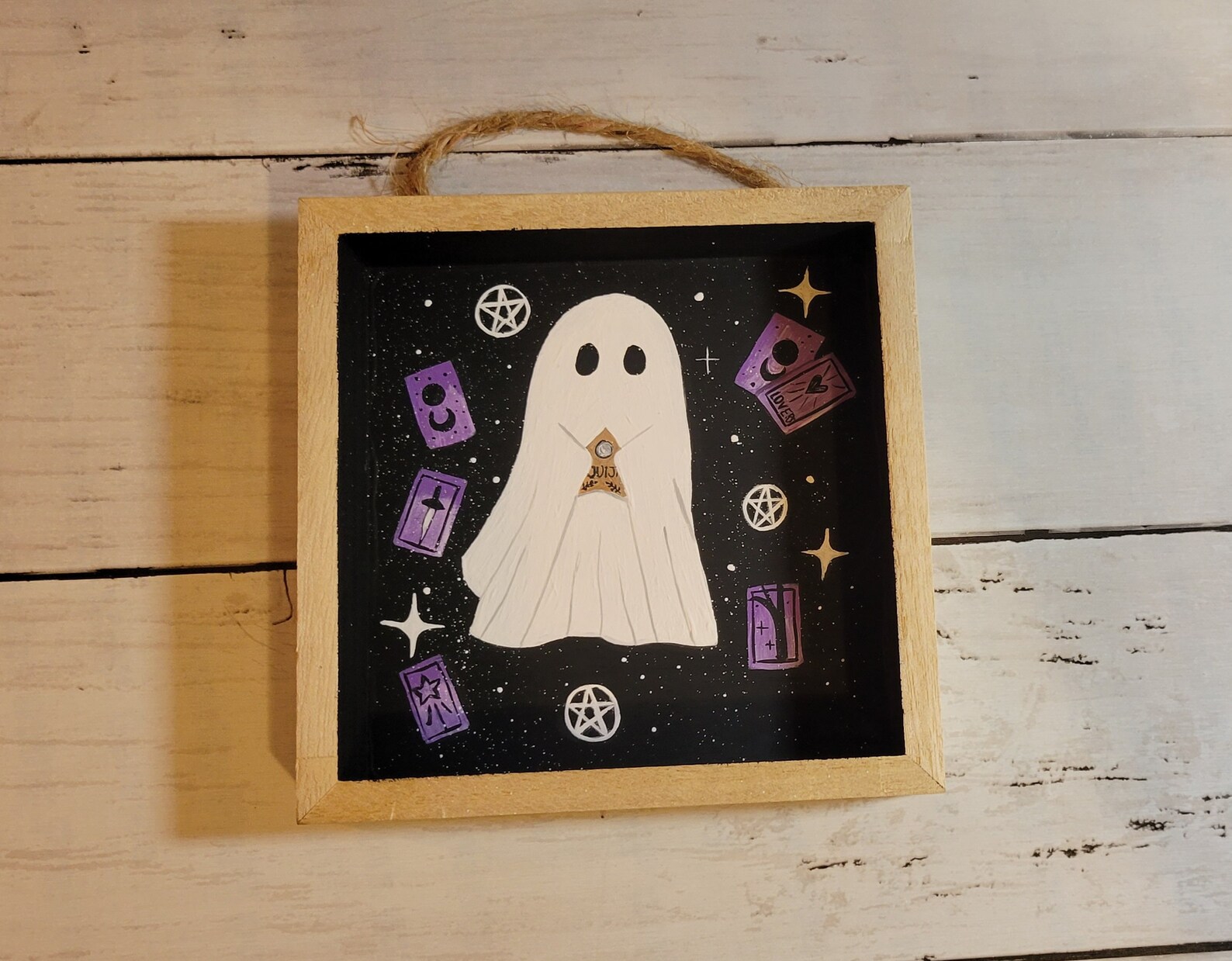 Ghost Hand Painted Goth Wall Decor Plaque - Etsy