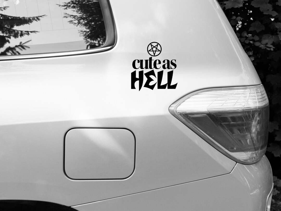Goth Satanic Decal - Etsy