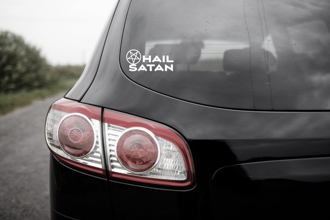 Hail Satan Decal: Satanic Car Sticker - Etsy