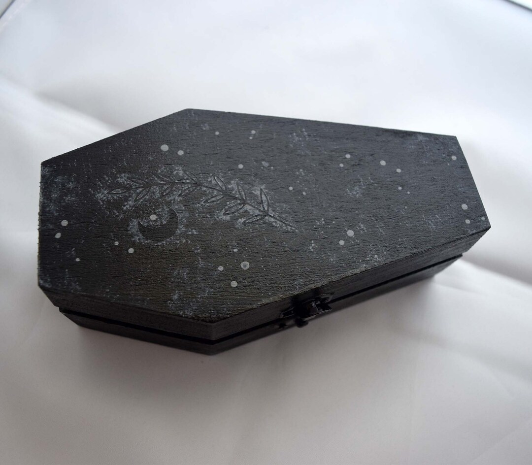 Coffin Gothic Box | Small Trinket Box, Coffin, Jewelry Box, Herb Wooden ...
