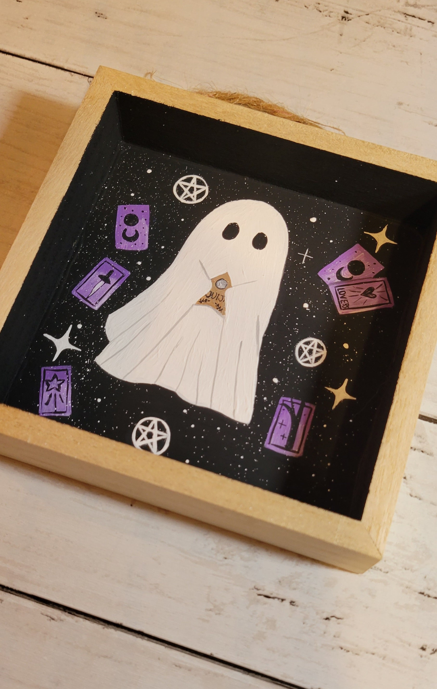 Ghost Hand Painted Goth Wall Decor Plaque - Etsy