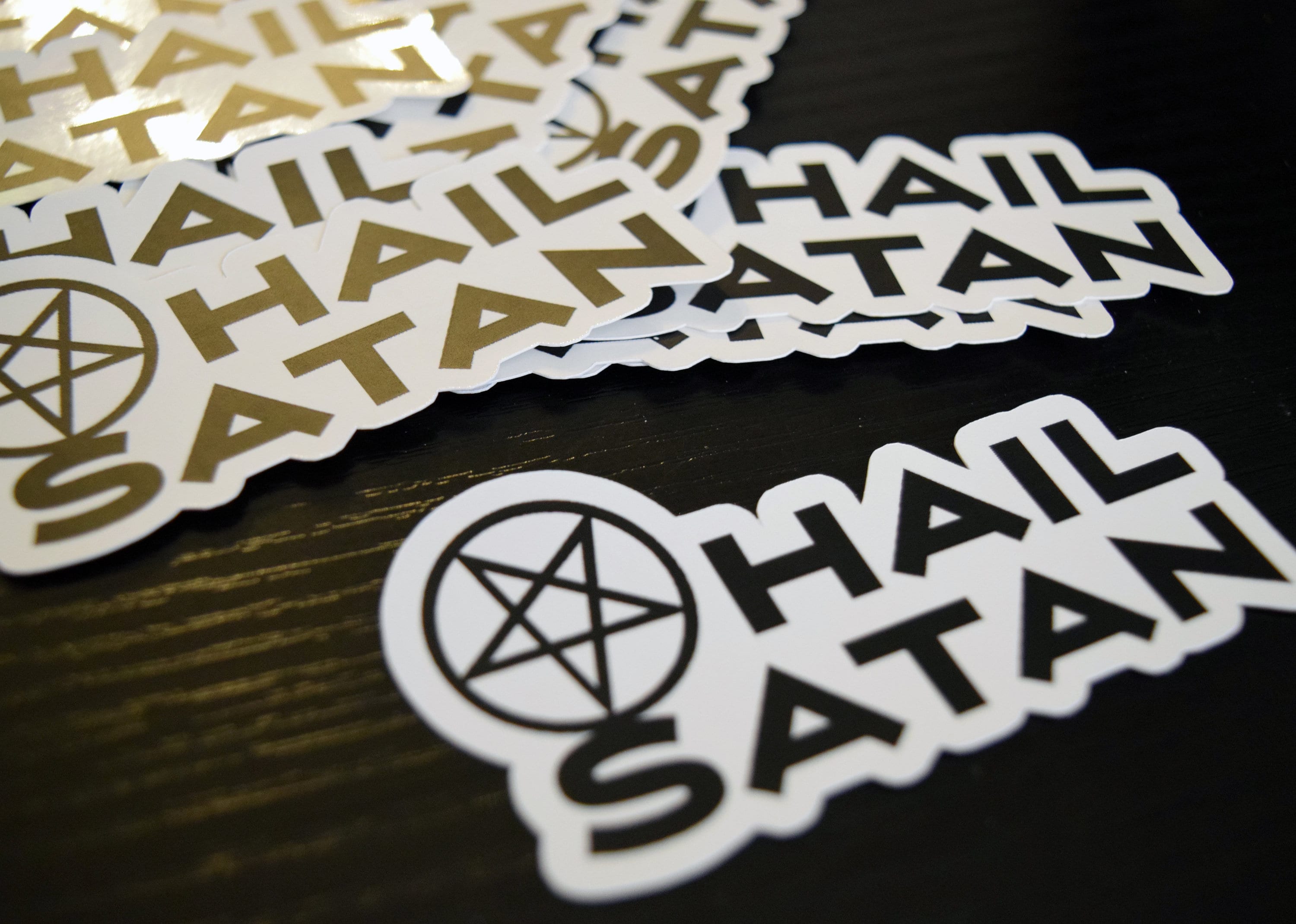 Hail Satan Die Cut Satanic Occult Stickers | Etsy