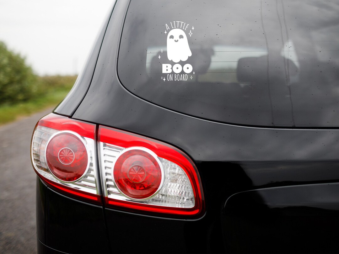 Boo Ghost Baby on Board Car Decal - Etsy
