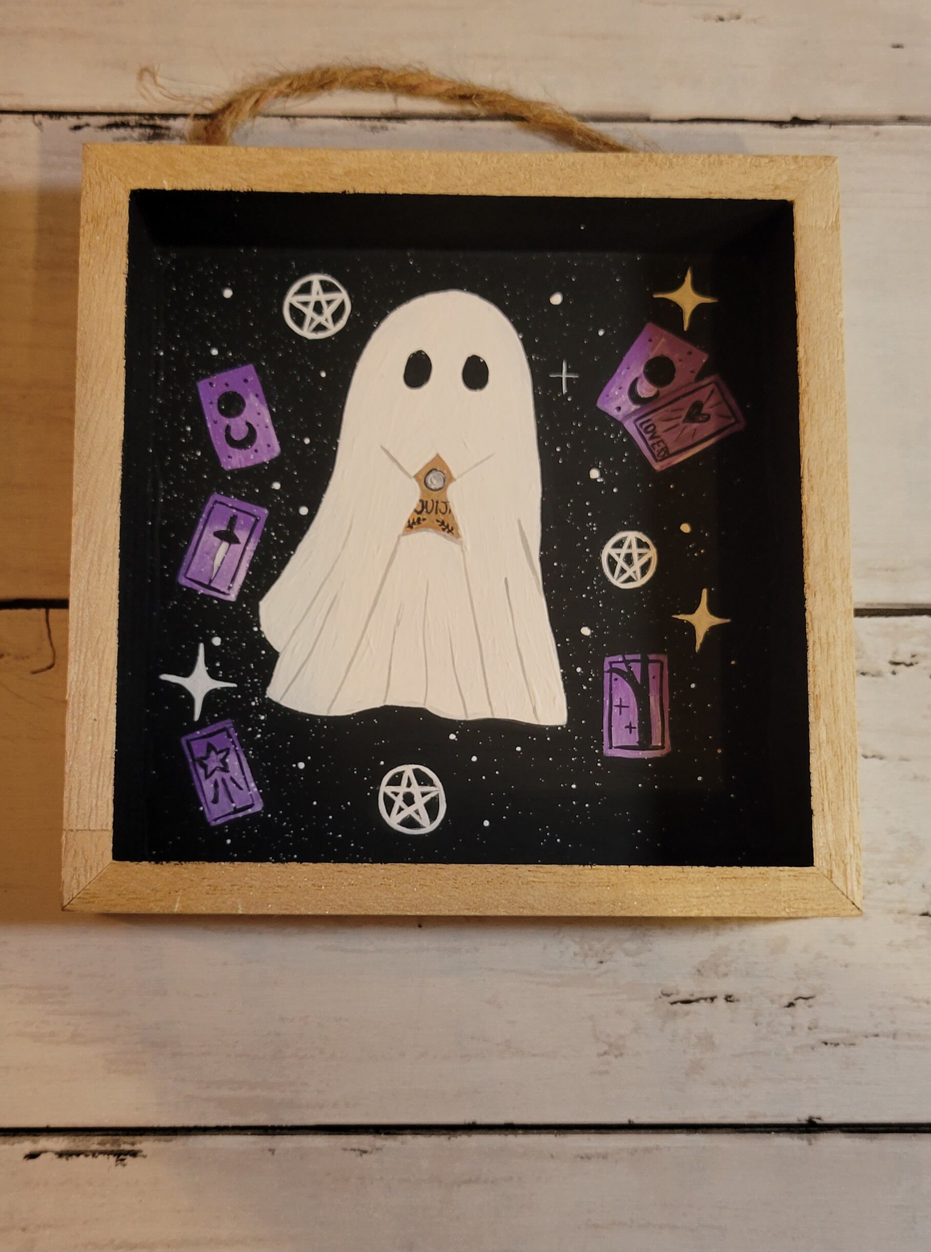 Ghost Hand Painted Goth Wall Decor Plaque - Etsy