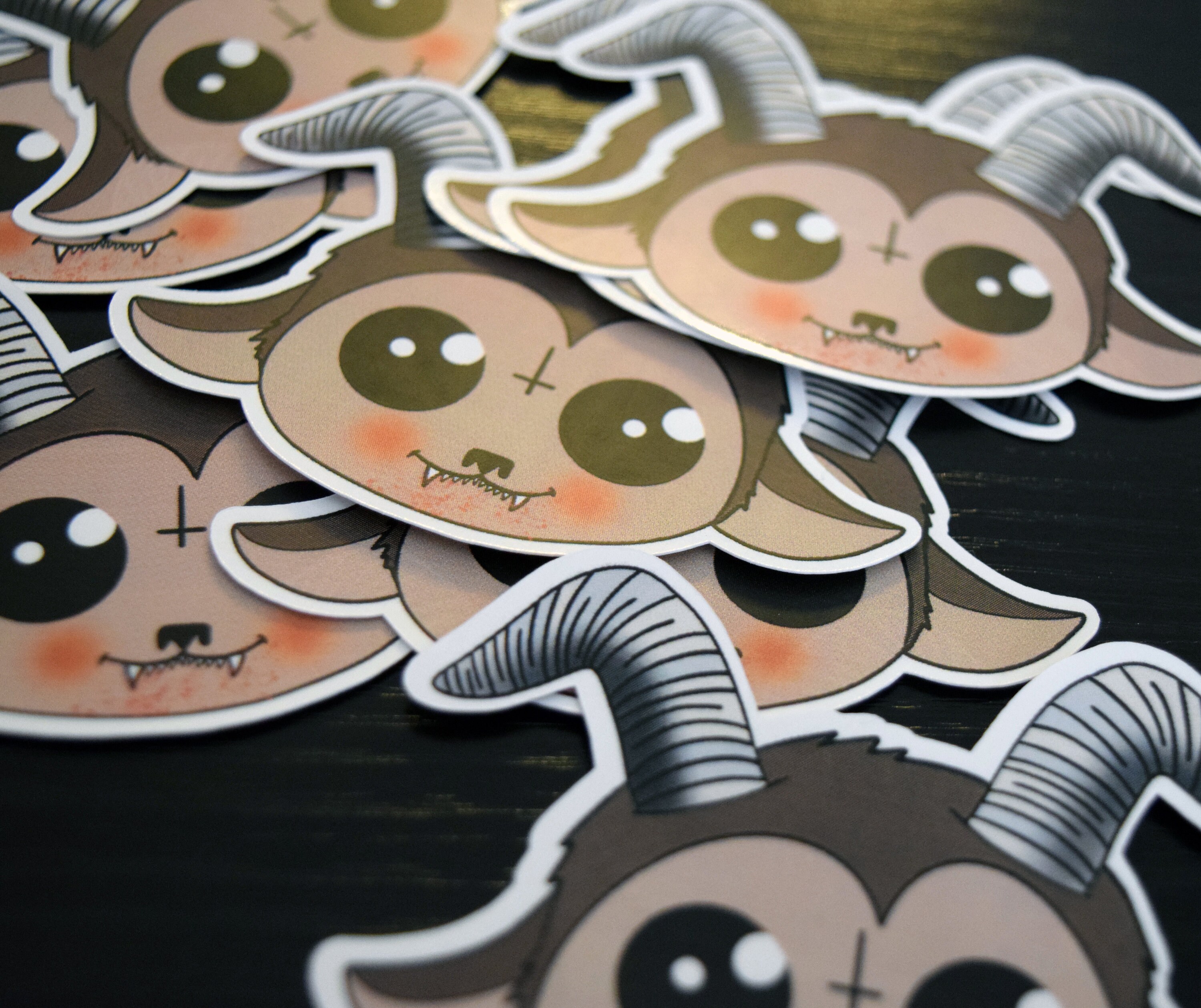 Baphomet Sticker Die Cut Satanic Occult Stickers - Etsy