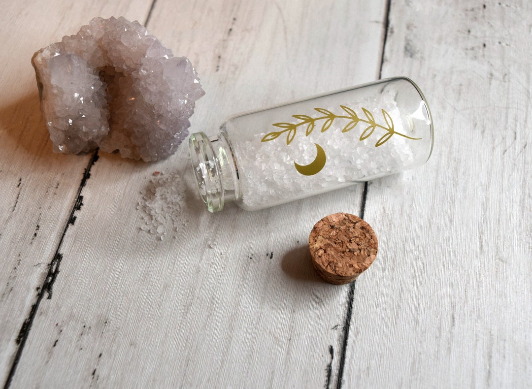 2 Empty Spell Jars With Design | 30ml Cork Stopper Glass Bottle Vials ...