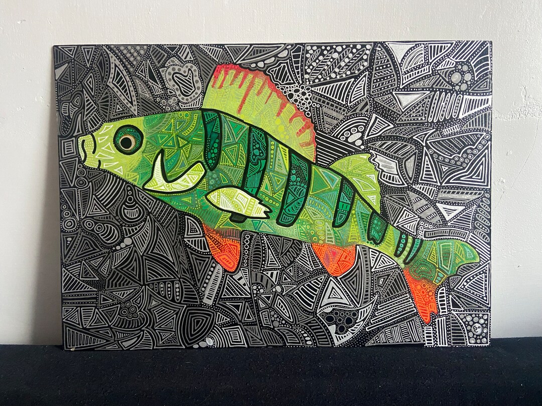 A3 Original Zentangle Perch Art - Etsy