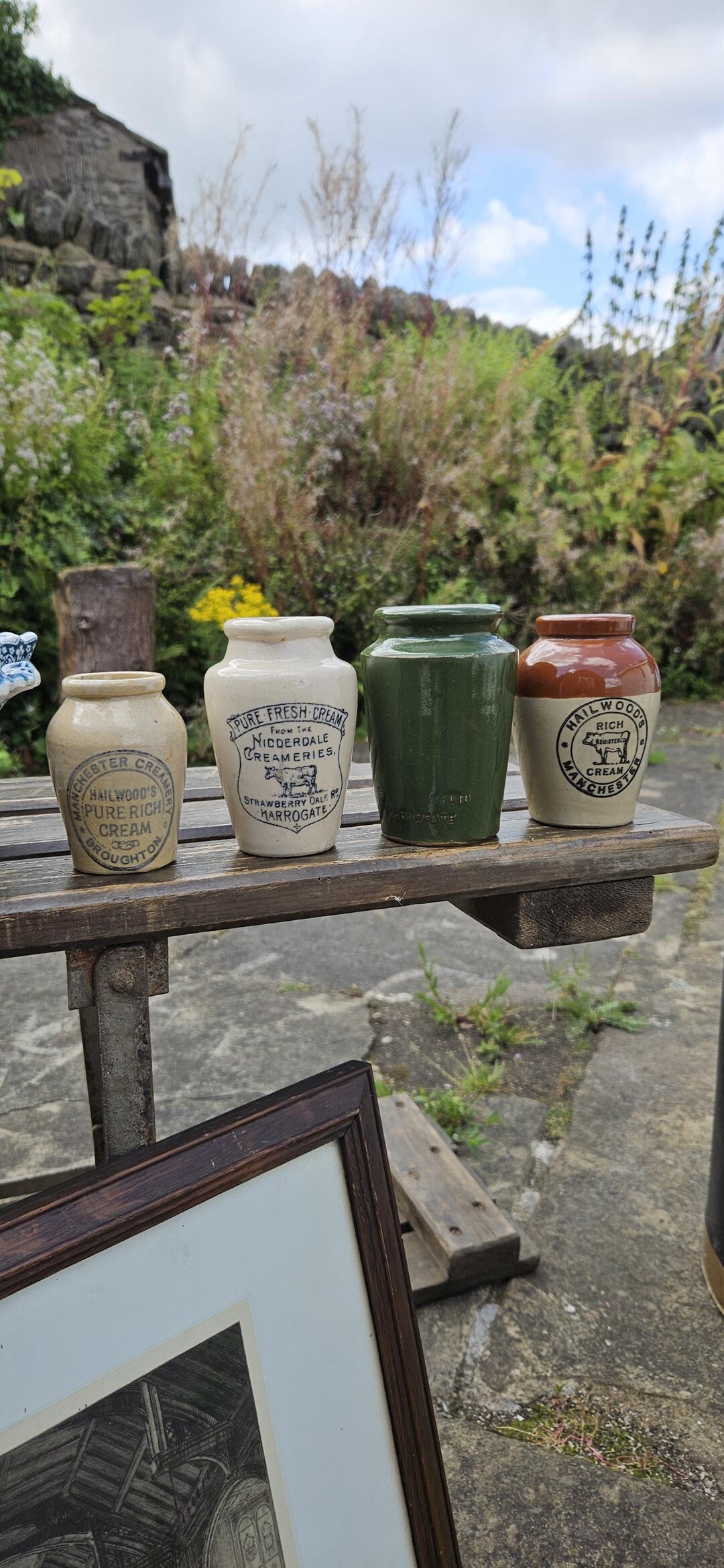 Antique Victorian Stoneware Ceramic Mini Cream Pots Jars - Etsy