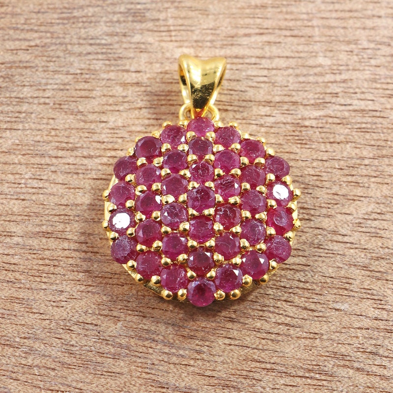 Ruby Pendant - Etsy