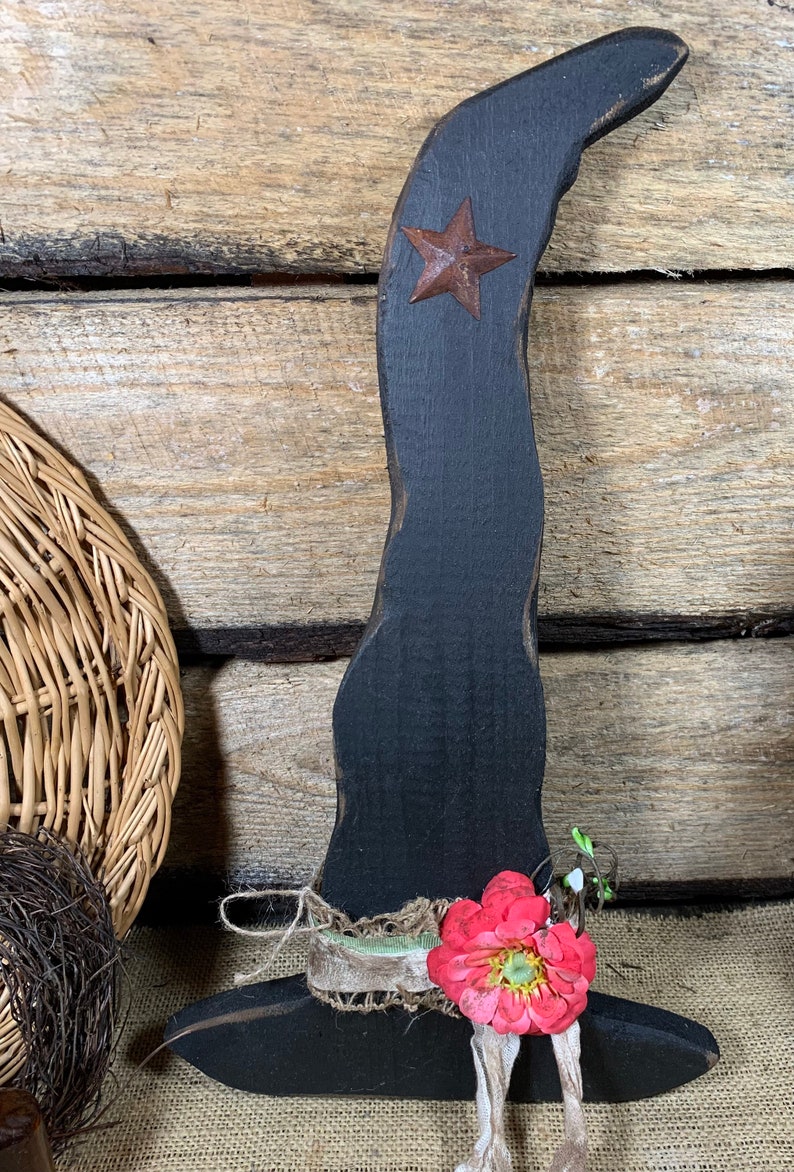 Primitive Rustic Wood Witches Hat - Etsy