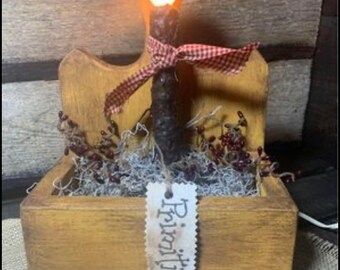 Primitive Candle Box - Etsy