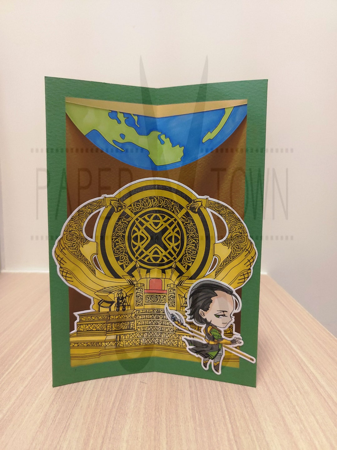 Color Template Carousel Pop up Book Super Hero - Etsy