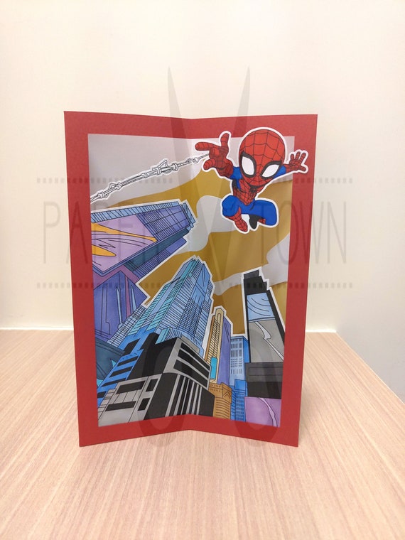 Color Template Carousel Pop up Book Super Hero | Etsy