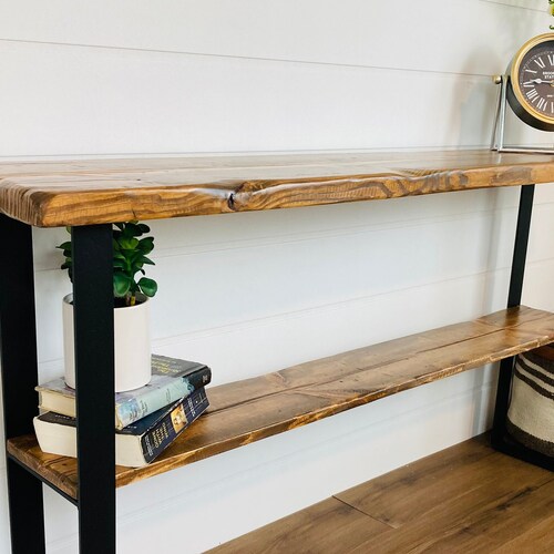 Entryway Console Table With Distressed Wood Console Table - Etsy