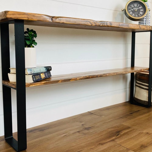 Entryway Console Table With Distressed Wood Console Table - Etsy