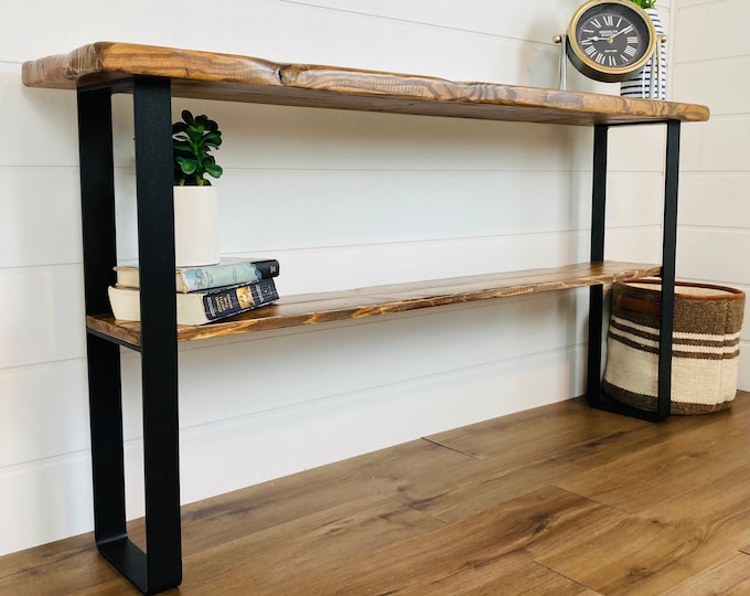 Entryway Table Console With Steel Legs Entryway Table - Etsy