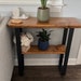 Handmade Farmhouse Console Table - Distressed Finish Sofa Table - Media ...