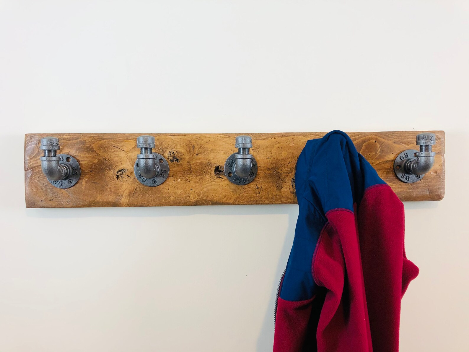 Rustic Farmhouse Coat Rack Distressed Wood Entryway | Etsy