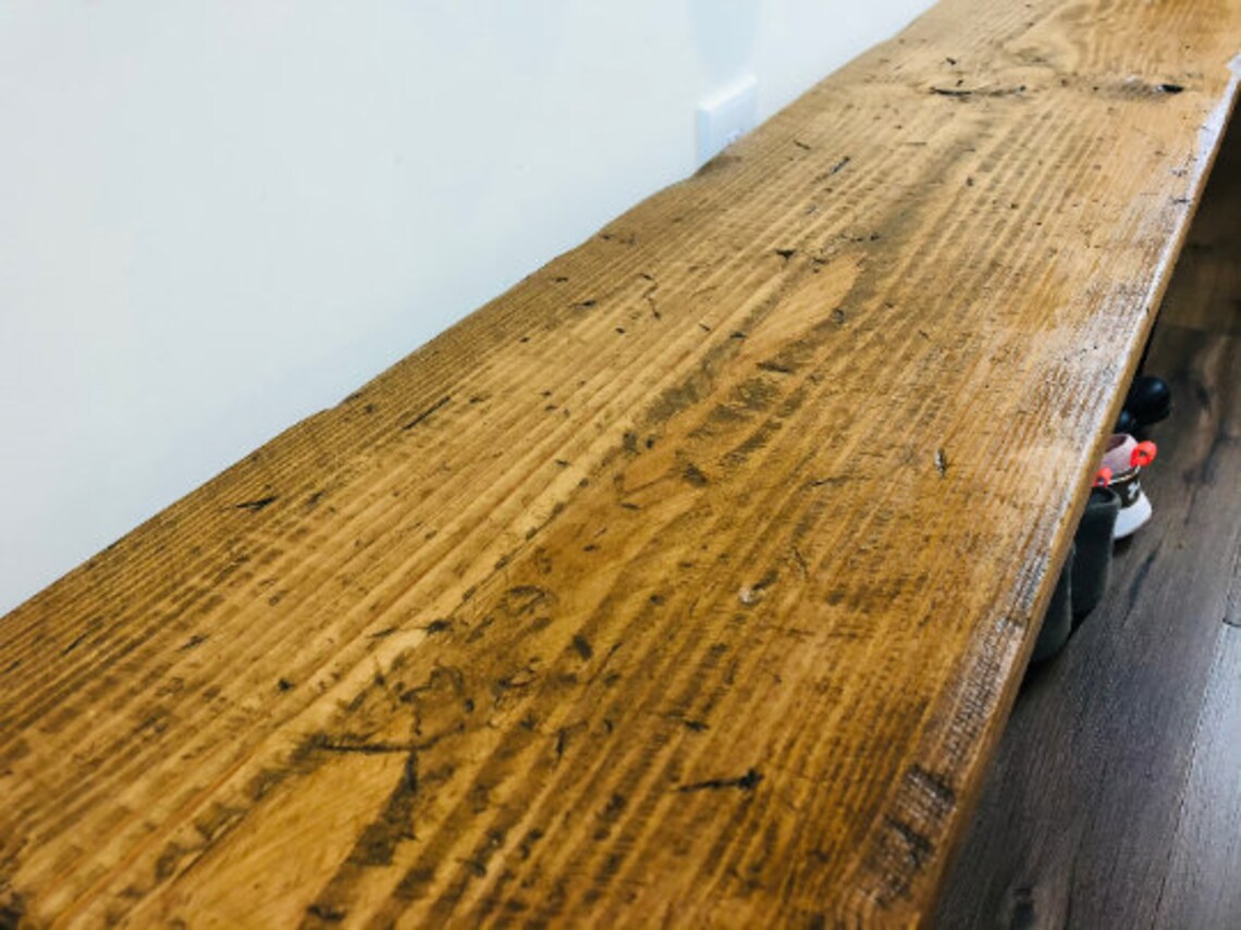 Entryway Console Table With Distressed Wood Console Table | Etsy