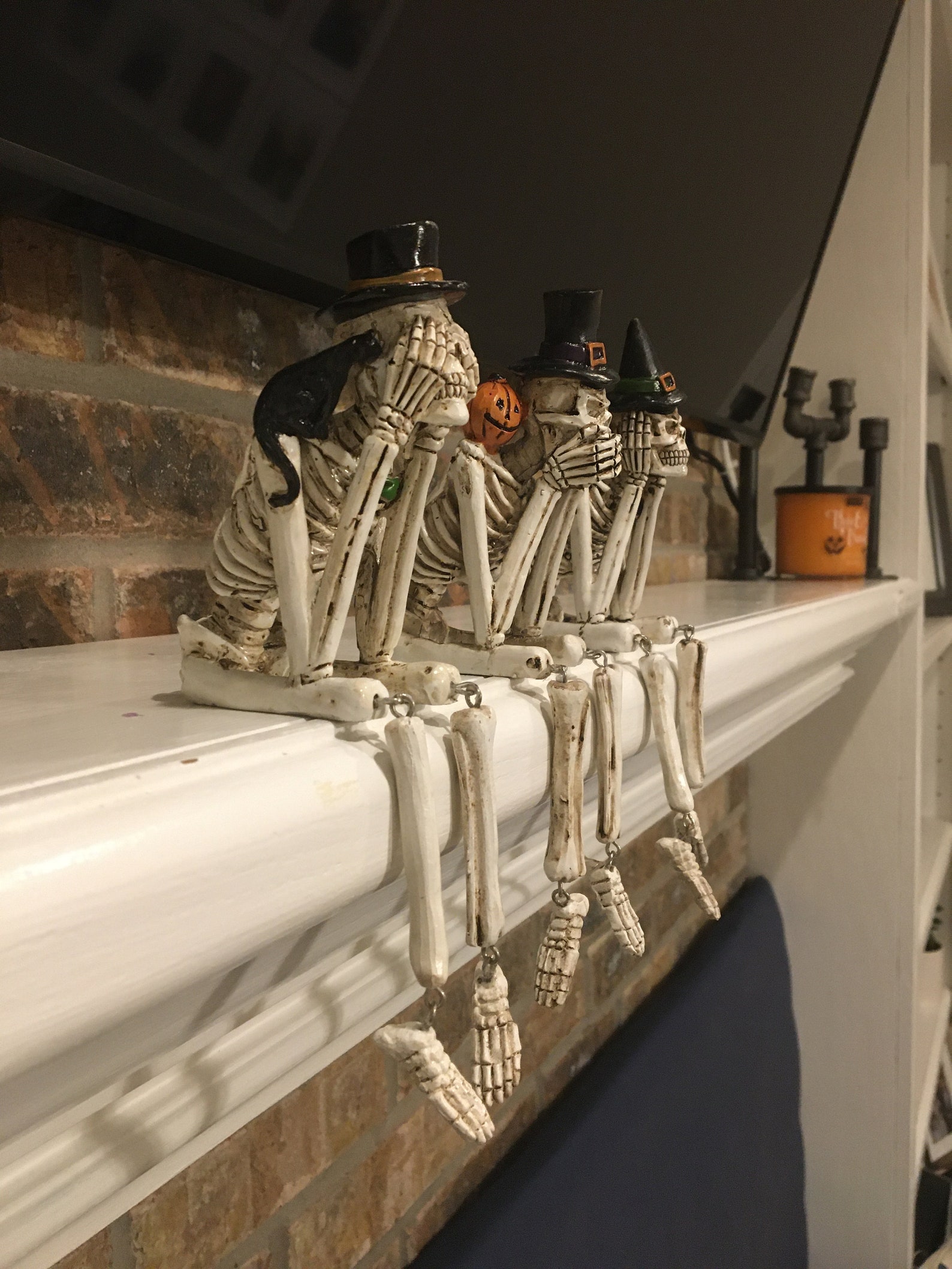 Halloween Skeleton Shelf Decor Next Day Shipping Halloween - Etsy