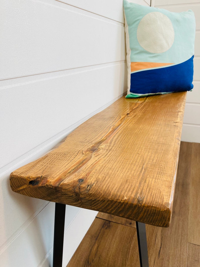 Live Edge Bench Entryway Bench With Storage Shoe Rack - Etsy