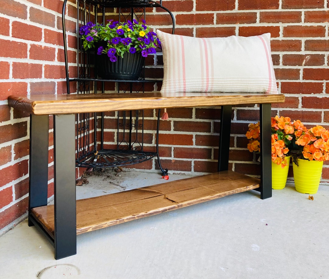 Outdoor Bench, Entryway Bench With Storage, Reclaimed Wood Bench, Free ...
