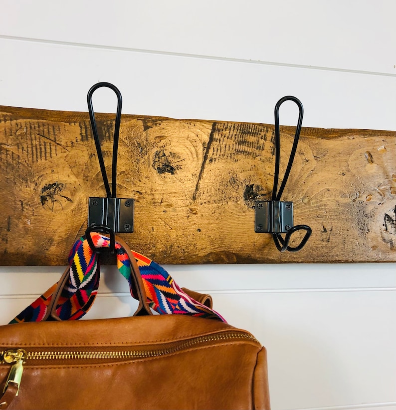 Rustic Farmhouse Coat Rack Distressed Wood Entryway - Etsy