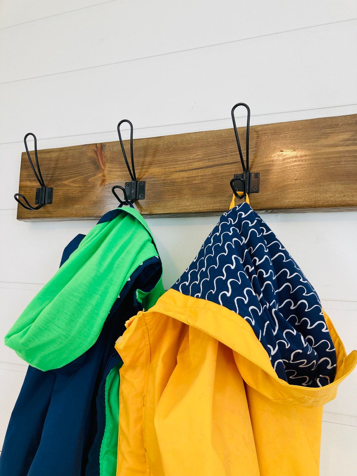 Rustic Farmhouse Coat Rack Entryway Organizer Bathroom - Etsy