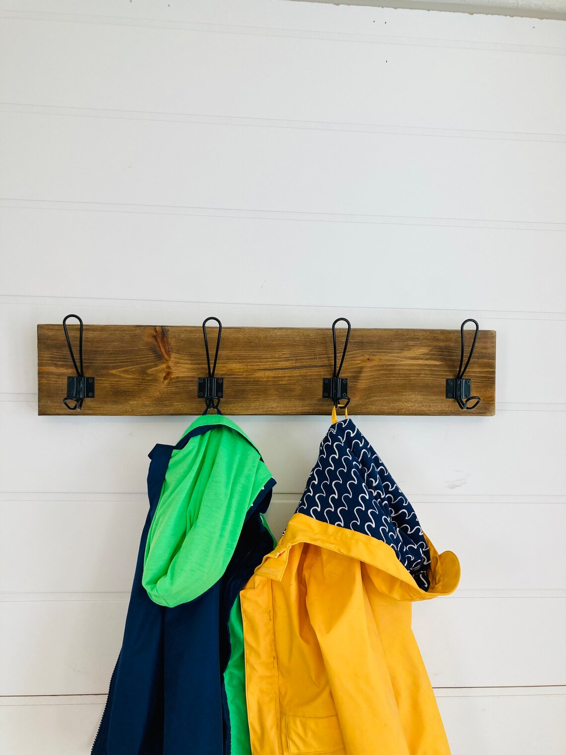 Rustic Farmhouse Coat Rack Entryway Organizer Bathroom - Etsy