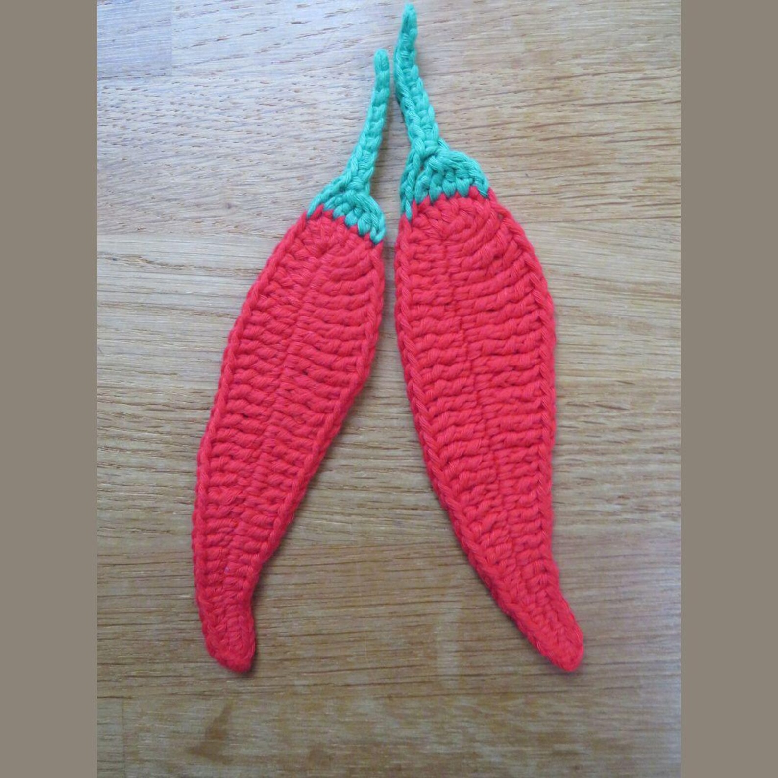 Chili Pepper Crochet Pattern - Spicy Bookmark - PDF Pattern - Etsy