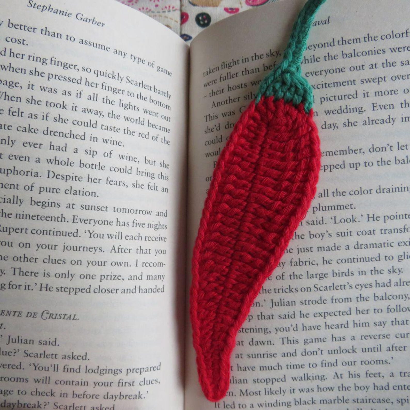 Chili Pepper Crochet Pattern - Spicy Bookmark - PDF Pattern - Etsy