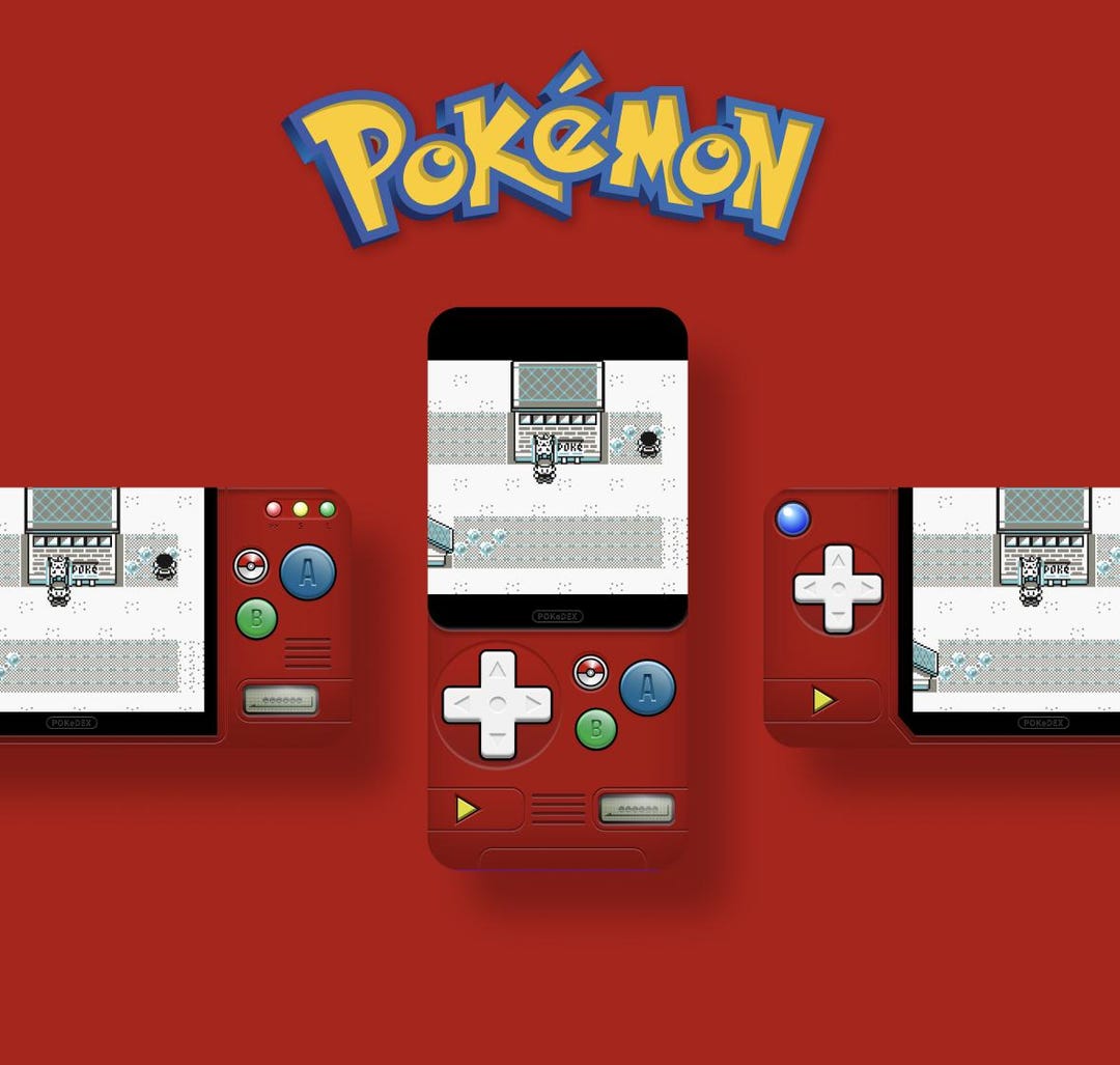 Pokédex Theme Delta Emulator Skin for Playing Gameboy Pokemon Games on ...