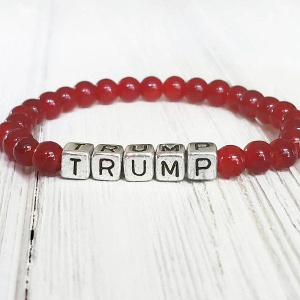 Trump Beaded Stretch Bracelet - Etsy