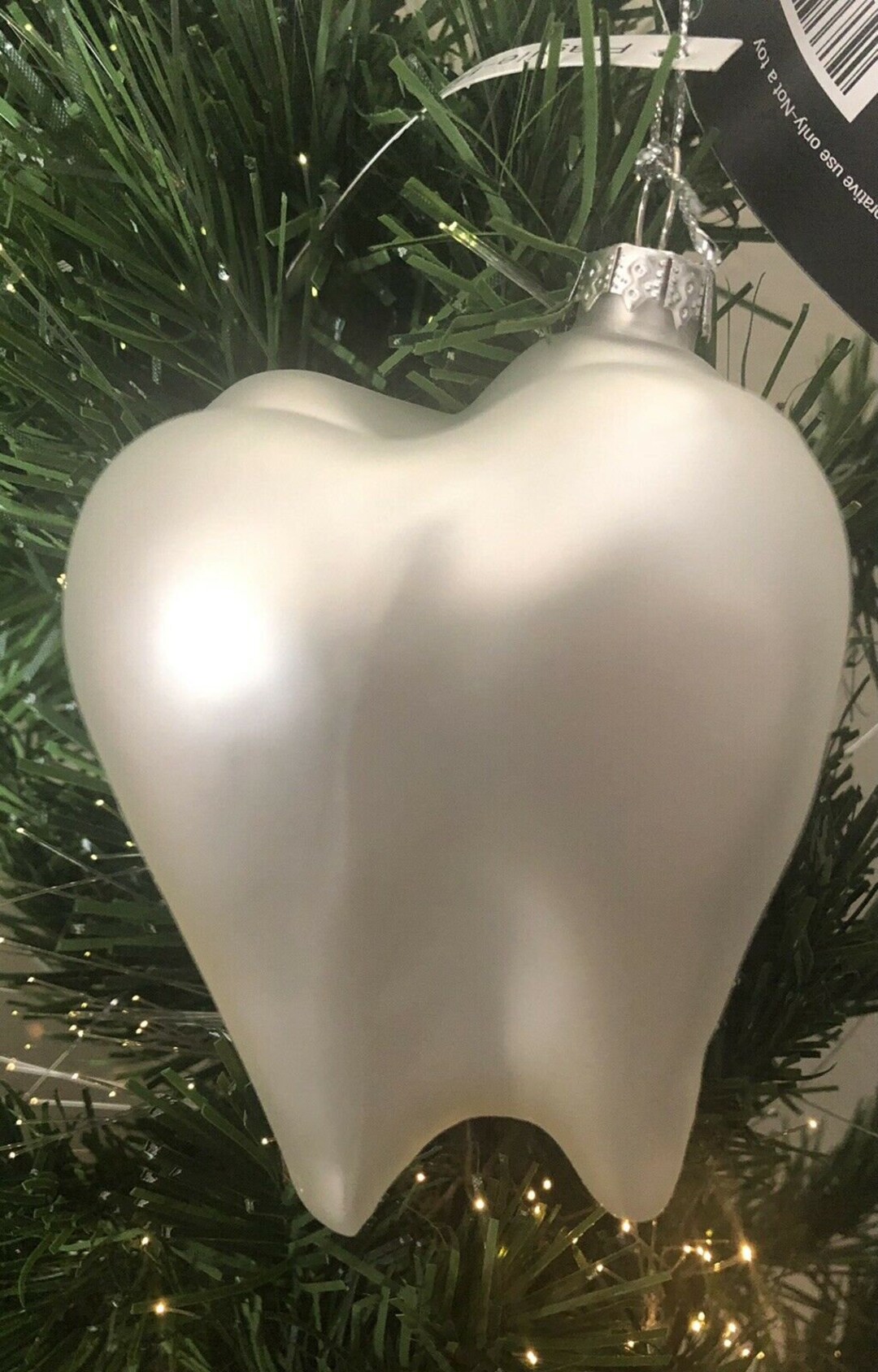 Blown Glass Tooth Christmas Tree Ornament Holiday Novely Collection ...