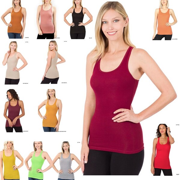 Racer Back Tank Tops - Etsy