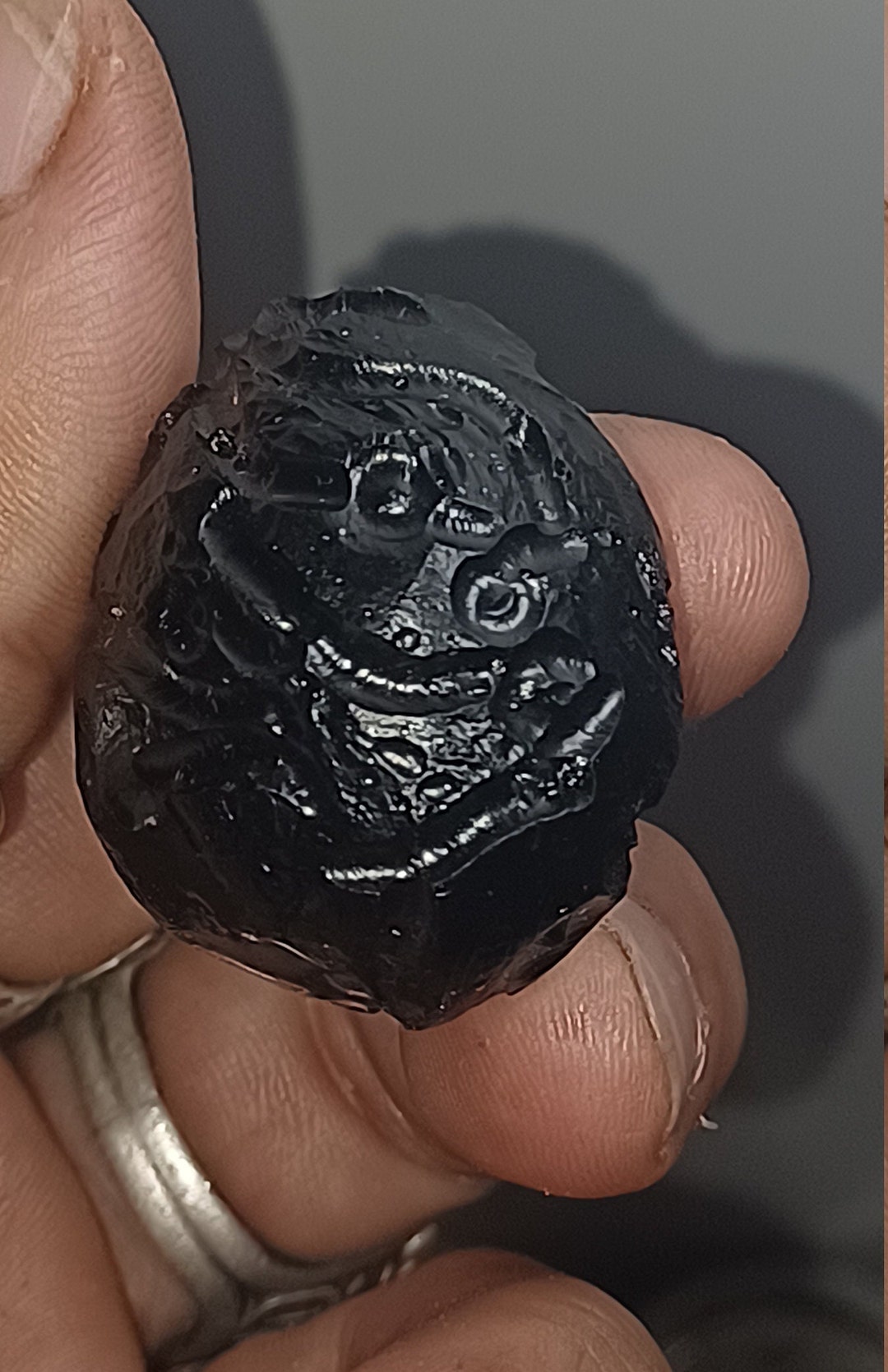 Smiley Face Bilitonite Tektite 33.41 Gr. From Bilitung Island - Etsy
