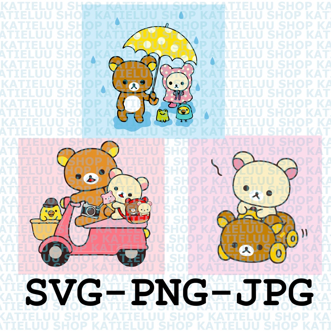 Rilakkuma Svg, Clip art, Descarga digital, Rilakkuma y amigos SVG ...