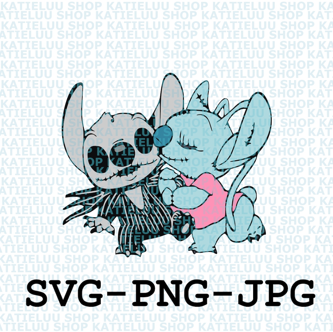 Stitch And Girlfriend Svg Png Stitch Lilo Characters Friends Digital Download Etsy