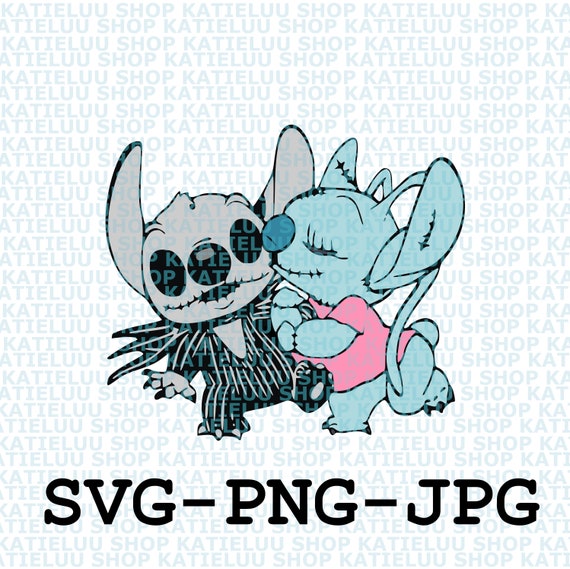 Stitch and Girlfriend Svg Png. Stitch Lilo Characters Friends - Etsy