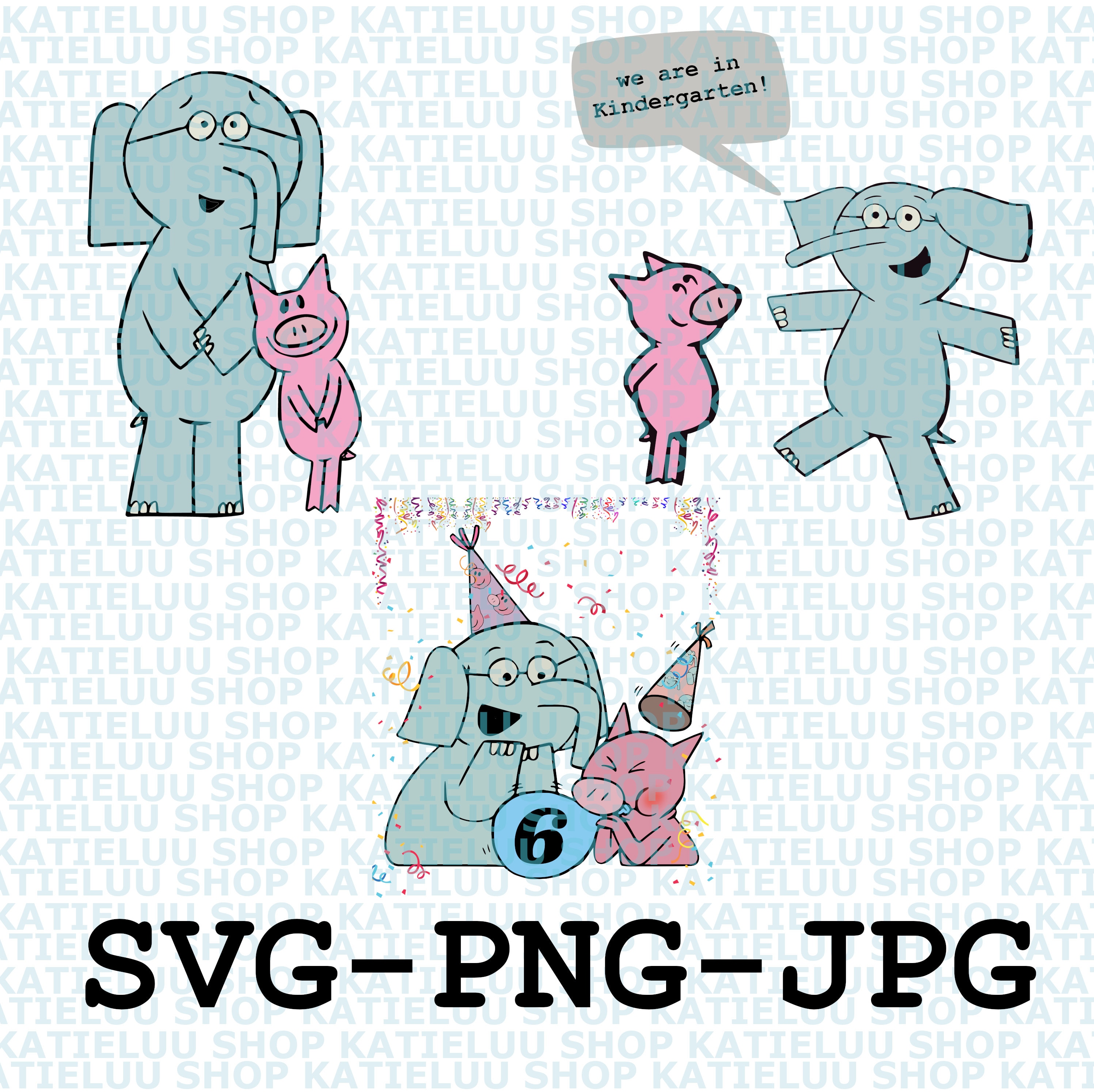Elephant And Piggie Clipart Free