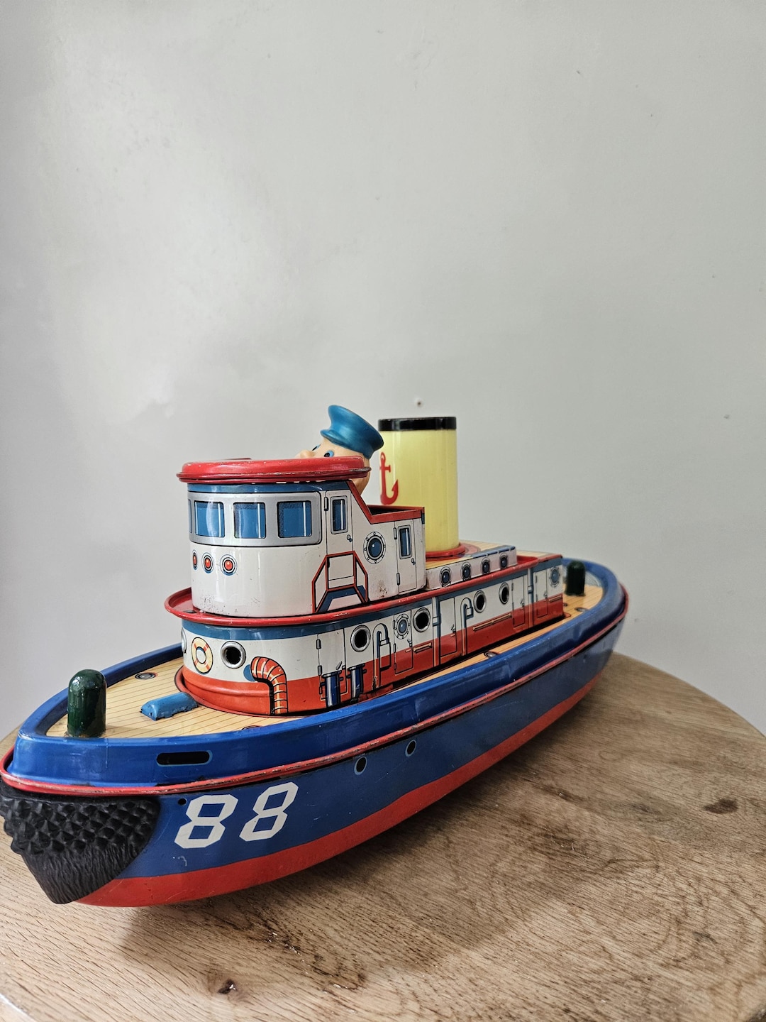 Unique Vintage Toy Steamboat Model 88 Moving Made in Japan Modern Toys ...