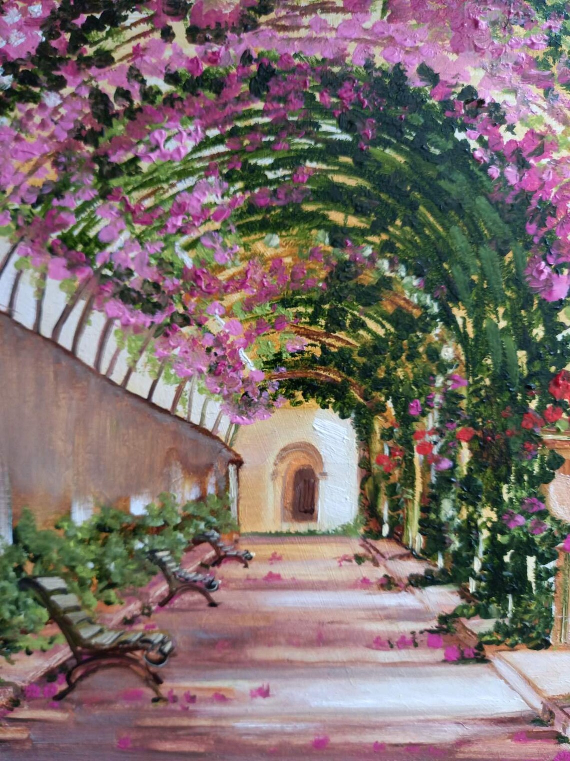 Spanish Landscape Painting Spanish Cityscape Wall Art Small - Etsy UK