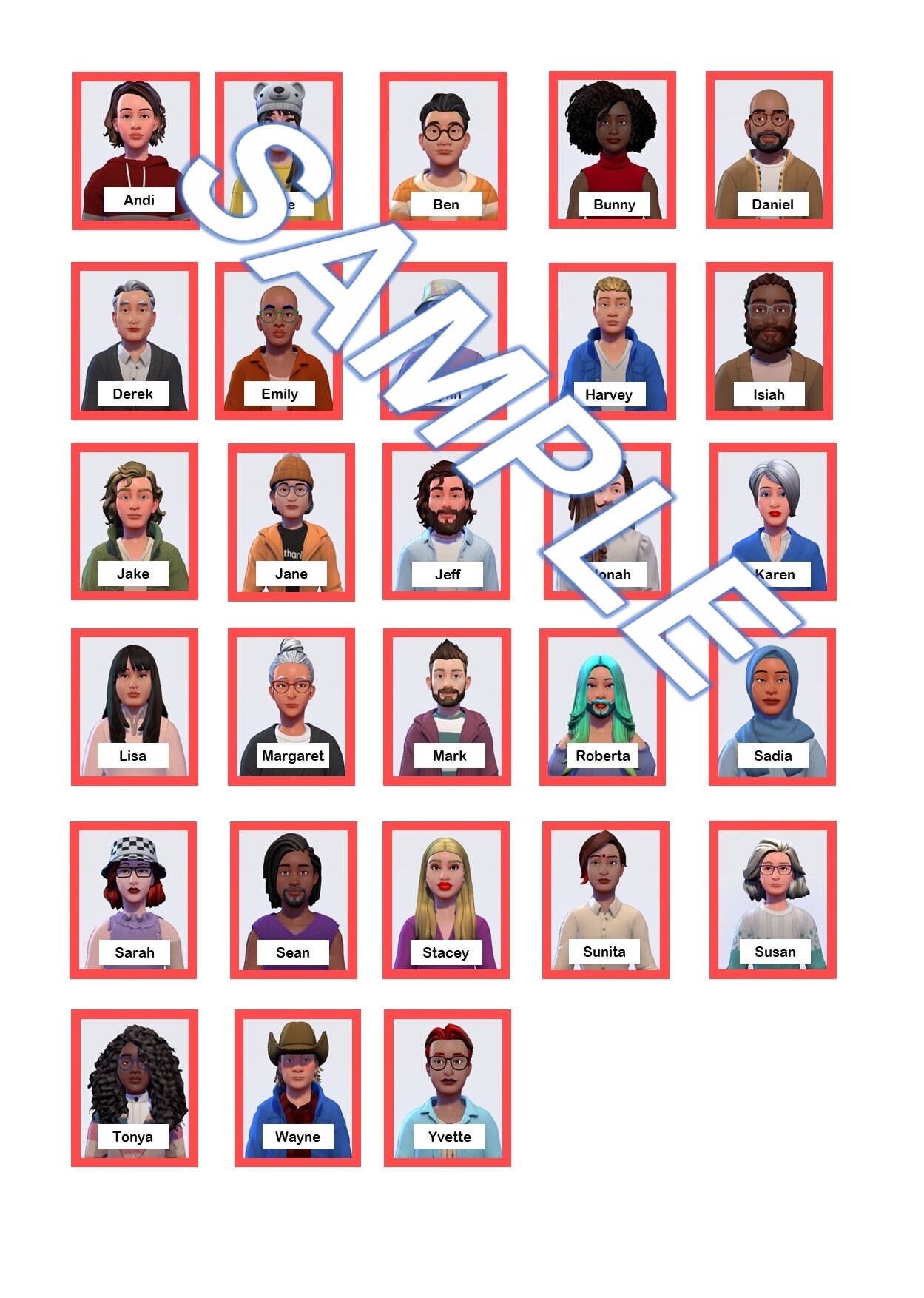 Who is It Downloadable Game Based on Guess Who - Etsy