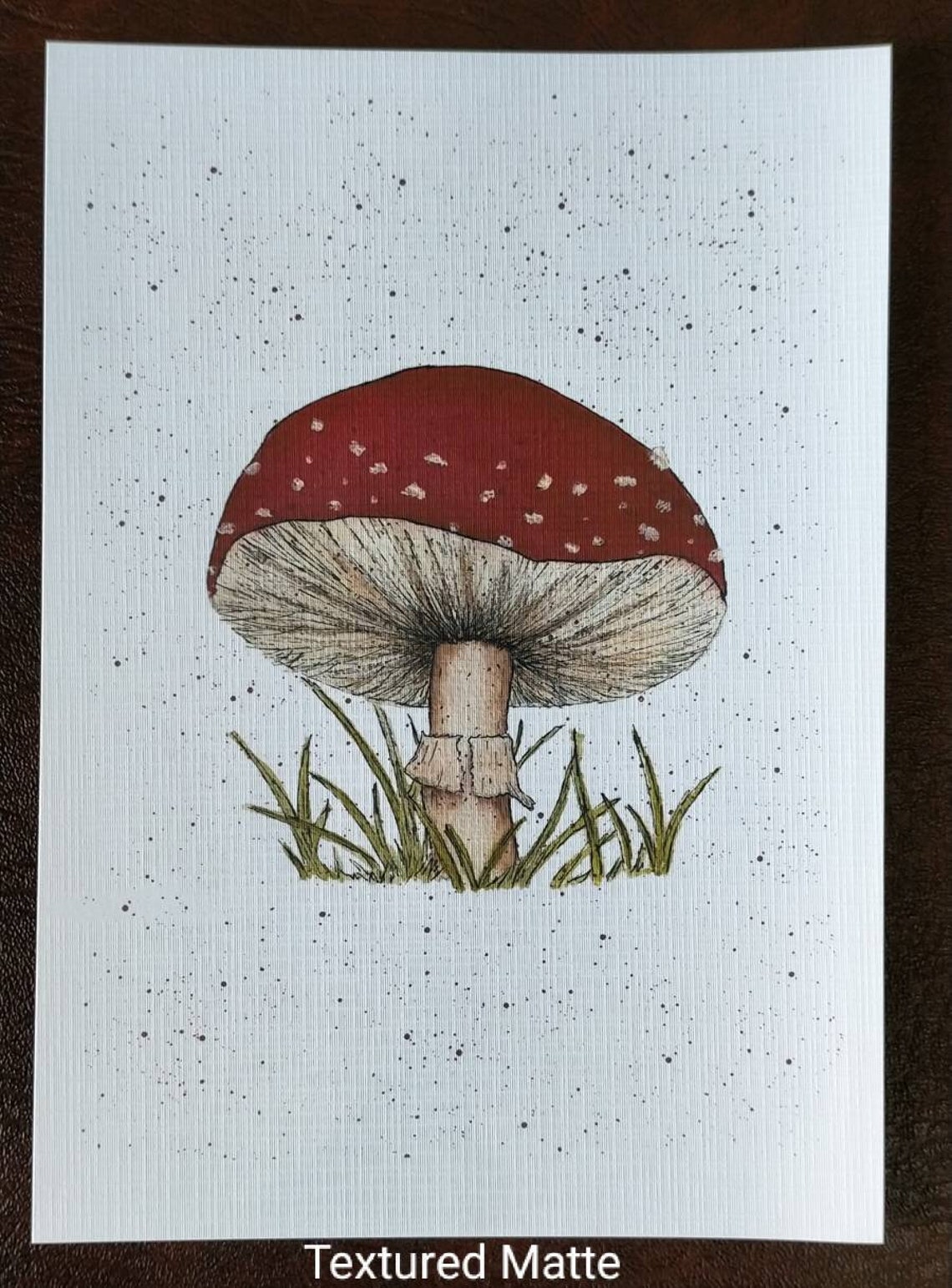 Red Toadstool amanita Muscaria Watercolour Print | Etsy